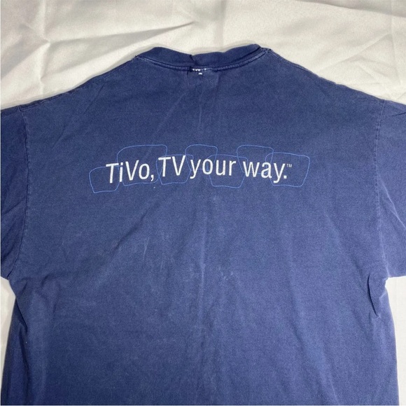 Vintage | Shirts | Vintage My Tivo Gets Me Tv Tshirt Adult Large Blue ...